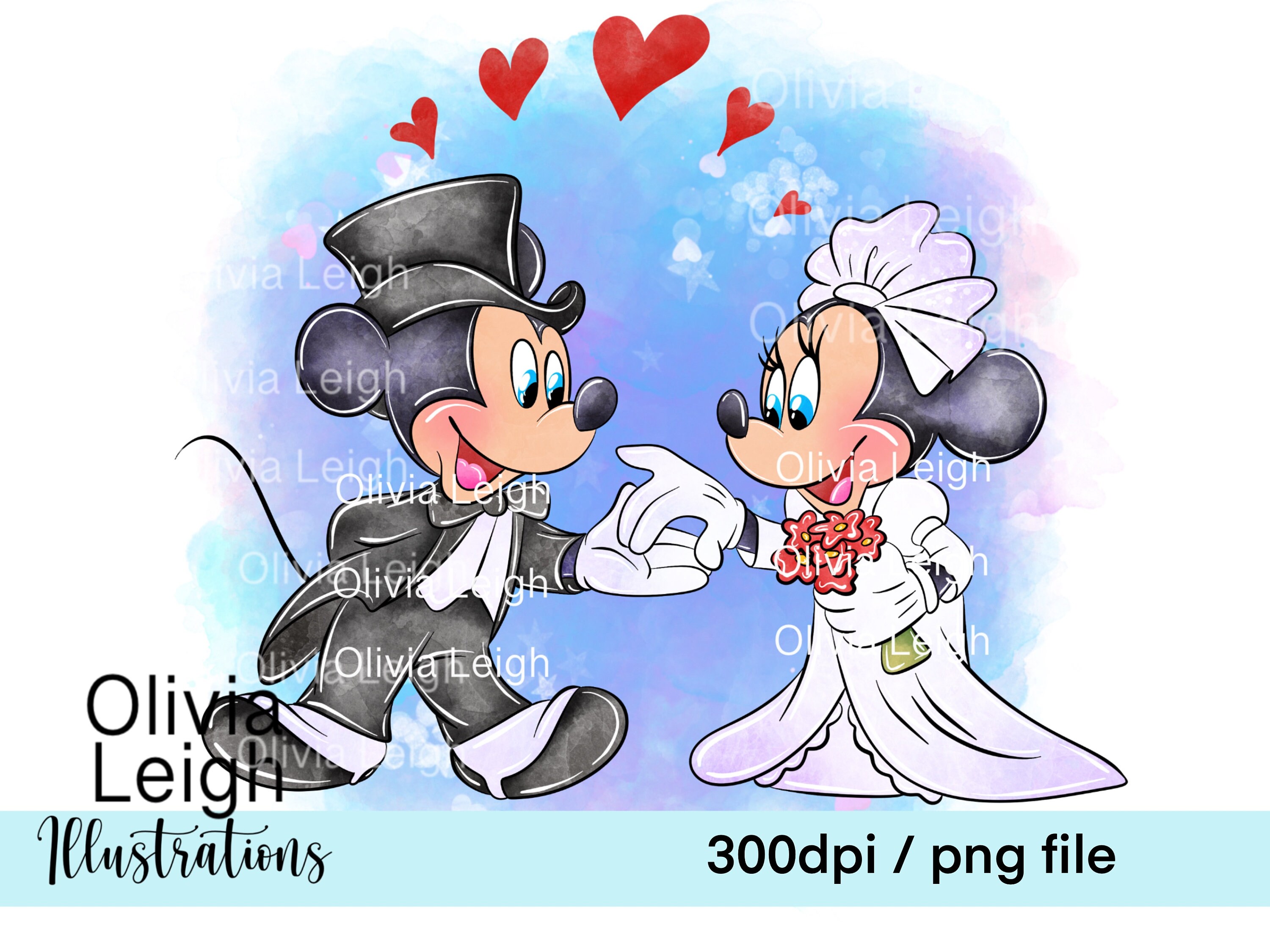 Mickey And Minnie Wedding Clip Art
