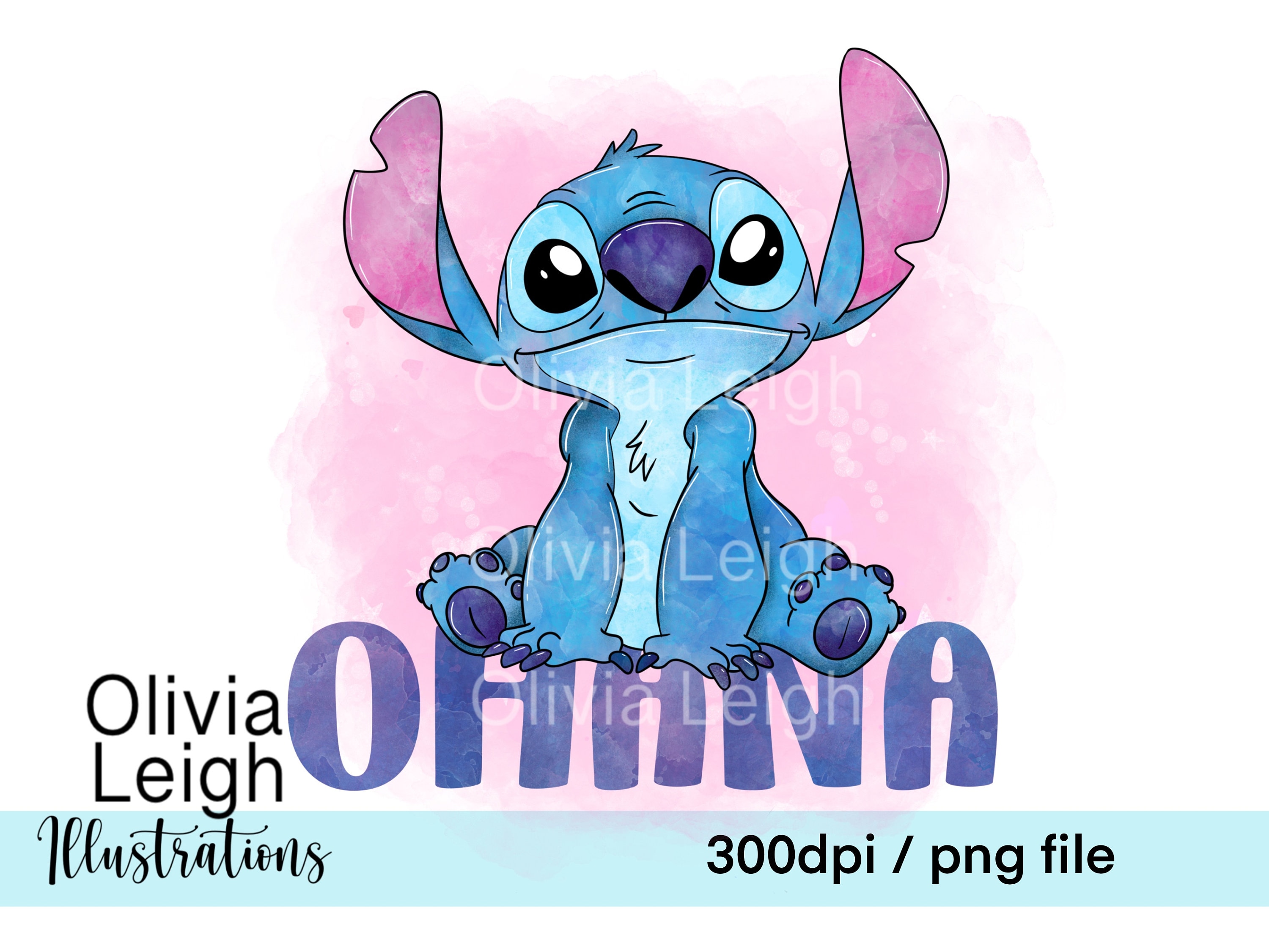 Stitch Ohana Means Family Cute Clipart PNG Files DIGITAL - Etsy
