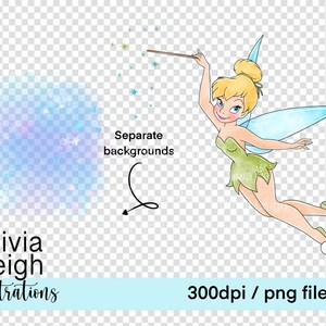 Set of Peter Pan Cute Watercolour Nursery Children's Clipart PNG Files ...