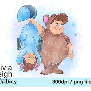 Set of Peter Pan Cute Watercolour Nursery Children's Clipart PNG Files ...