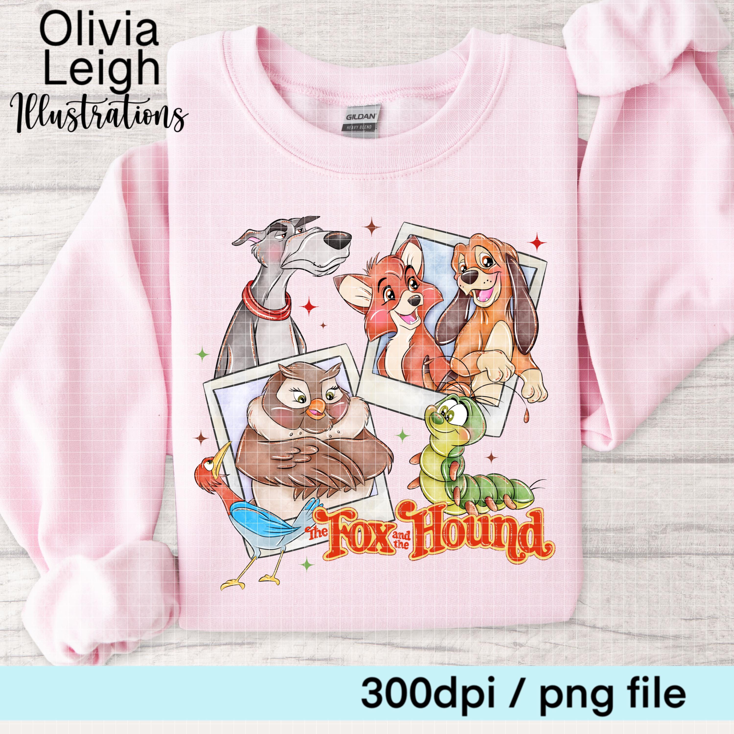 Cute the Fox and Hound, PNG Photo Frame Bow, Locket Coquette Style ...