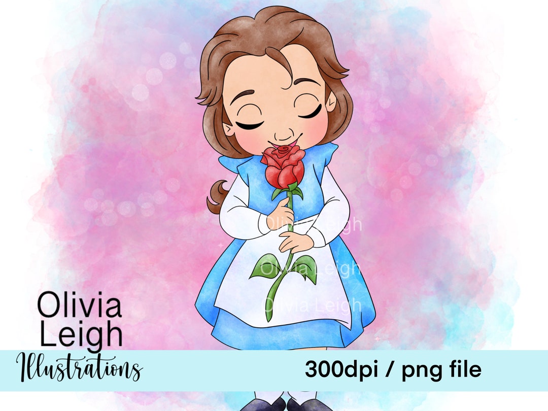 Bebé niña princesa Bella y la bestia lindo clipart PNG archivos ...