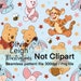 Cute Baby Winnie the Pooh Eeyore Seamless Pattern. Digital Paper ...