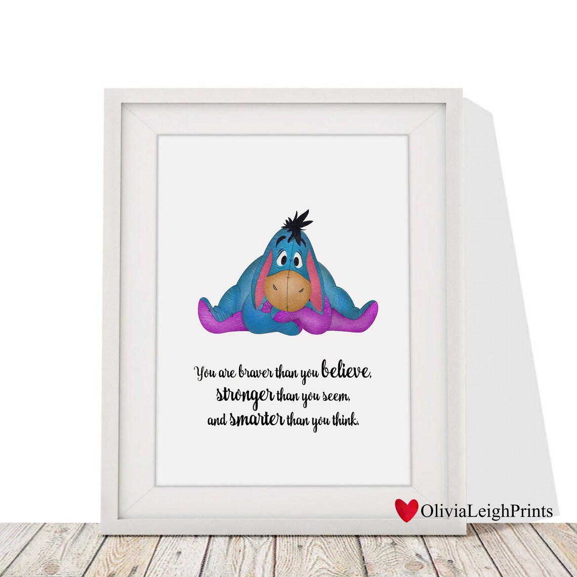 Winnie the Pooh Eeyore Word Art Quote Print-wall Art-gift-nursery ...