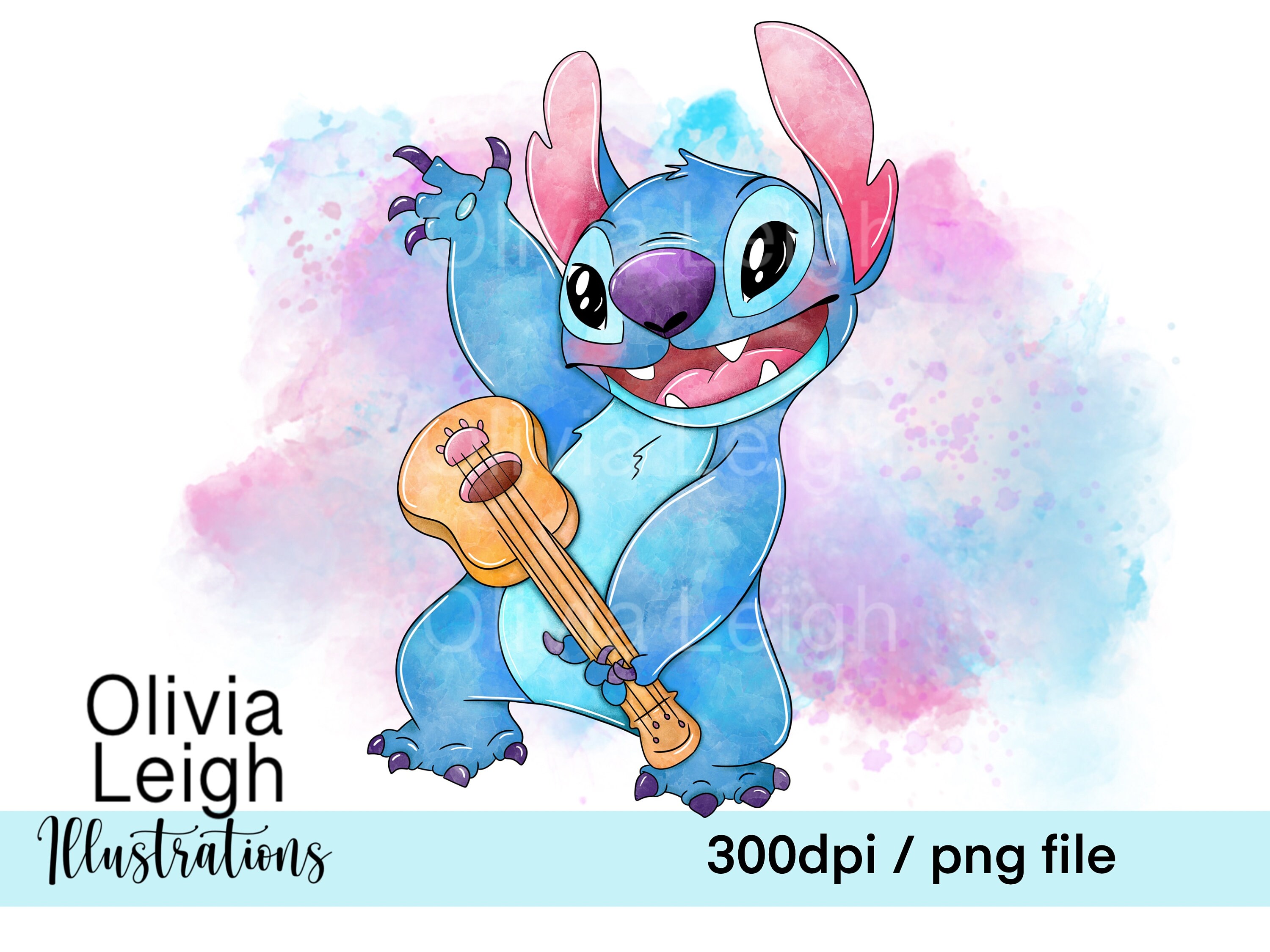 Stitch Cute Clipart PNG Files DIGITAL DOWNLOAD Printable - Etsy UK