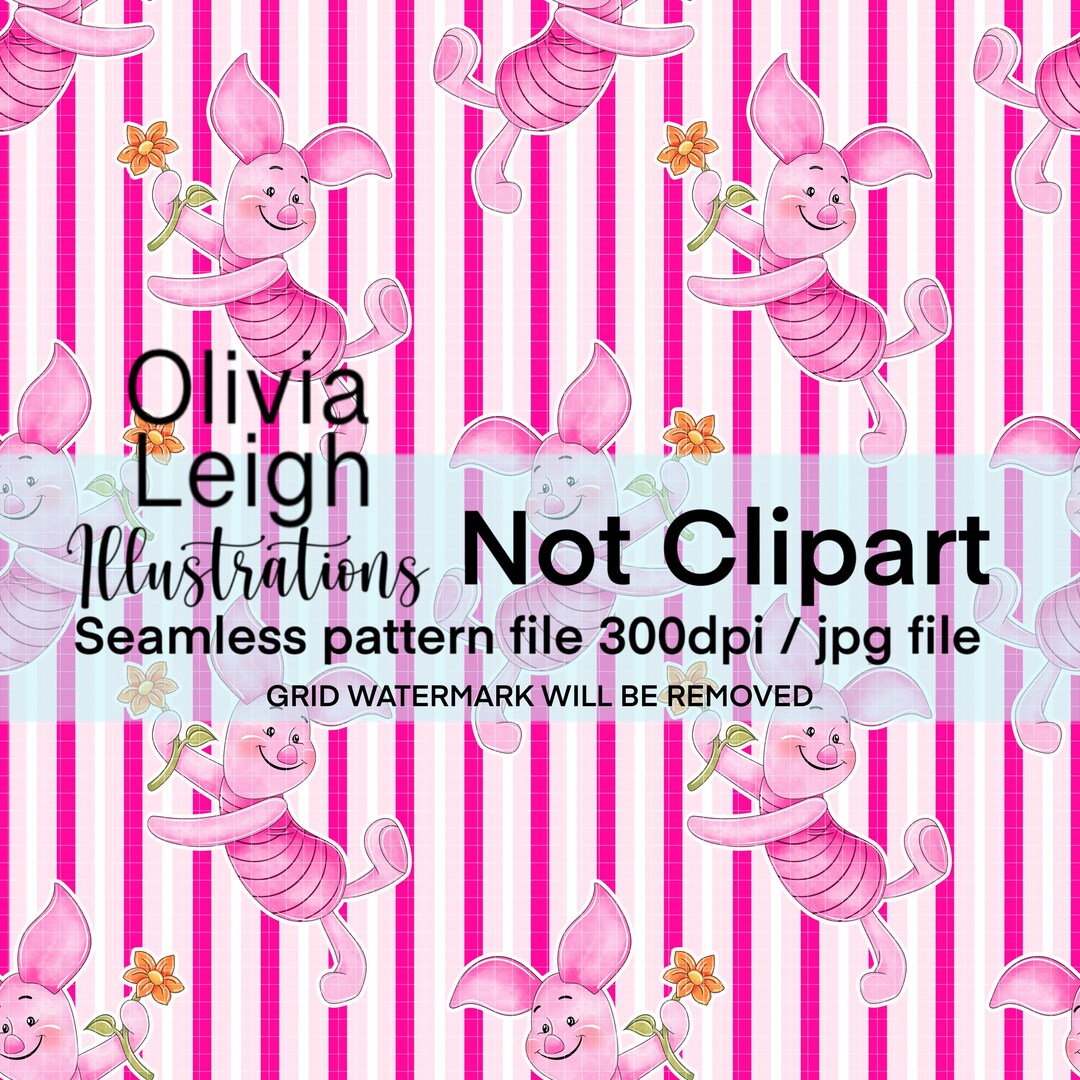 Piglet Seamless Pattern. Digital Paper. DIGITAL DOWNLOAD Printable - Etsy