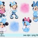 Set of Minnie Mouse Star Print Cute Clipart PNG Files DIGITAL DOWNLOAD ...