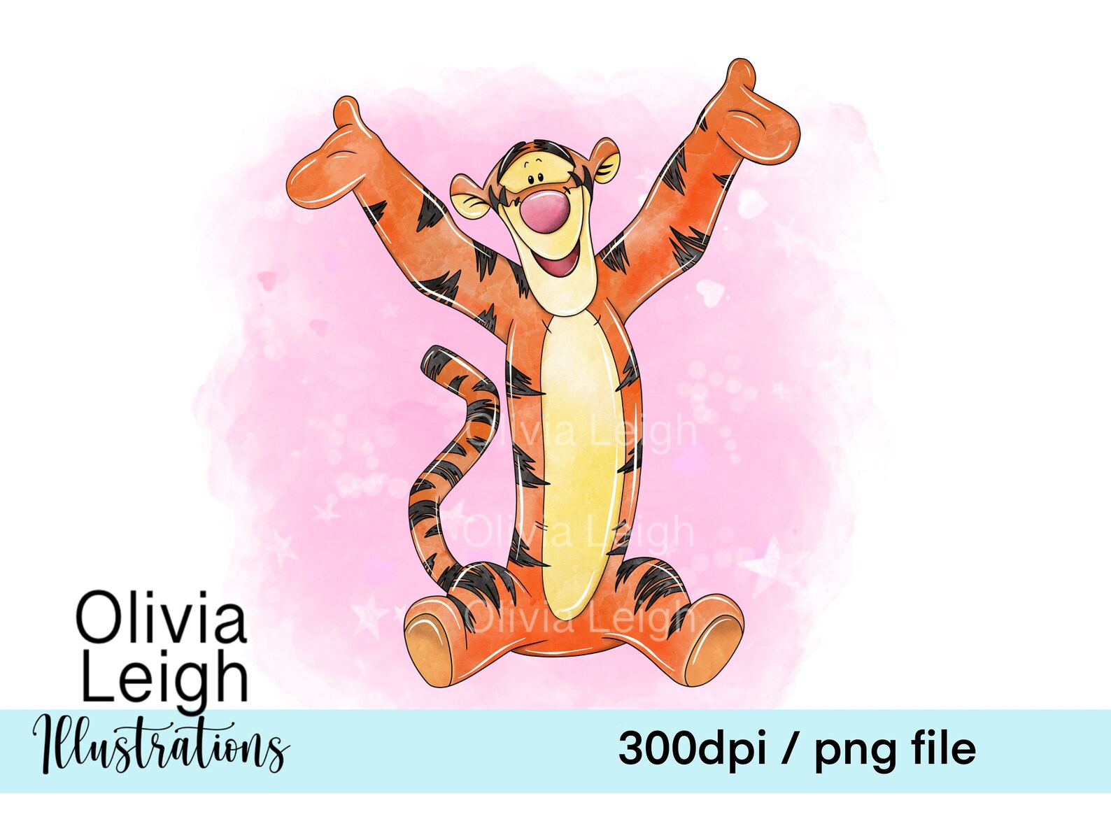 Winnie the Pooh Tigger Cute Clipart PNG Files DIGITAL DOWNLOAD - Etsy