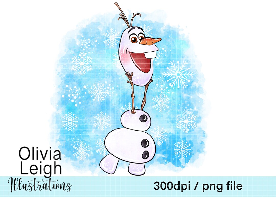 Cute Olaf Snowman Christmas Clipart Sublimation PNG Files DIGITAL ...