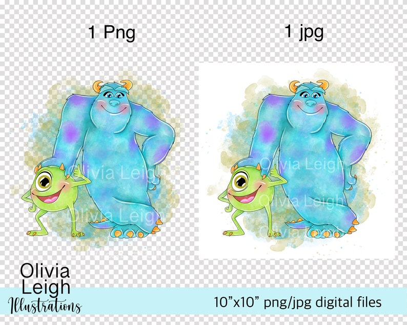 Monsters Cute Clipart Sublimation PNG Files DIGITAL DOWNLOAD - Etsy