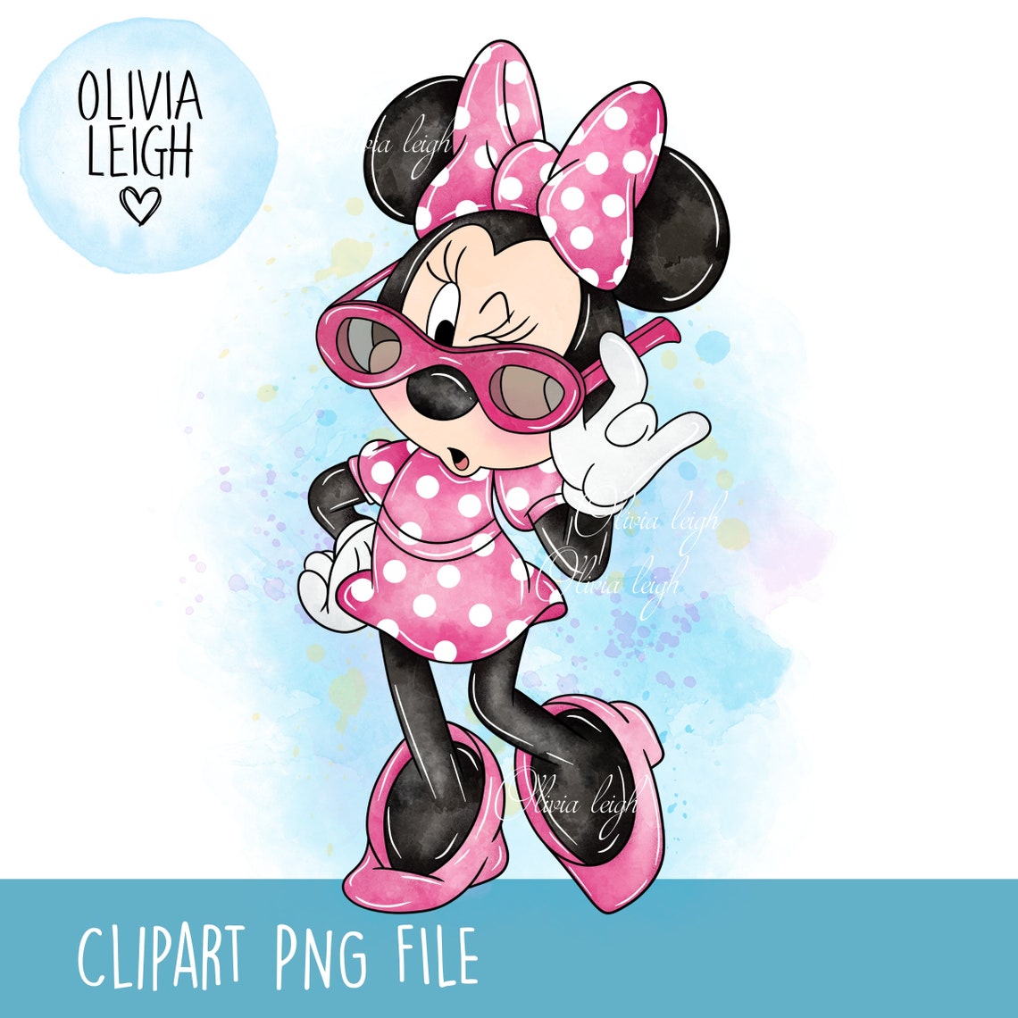 Minnie Mouse Cute Clipart PNG Files DIGITAL DOWNLOAD - Etsy