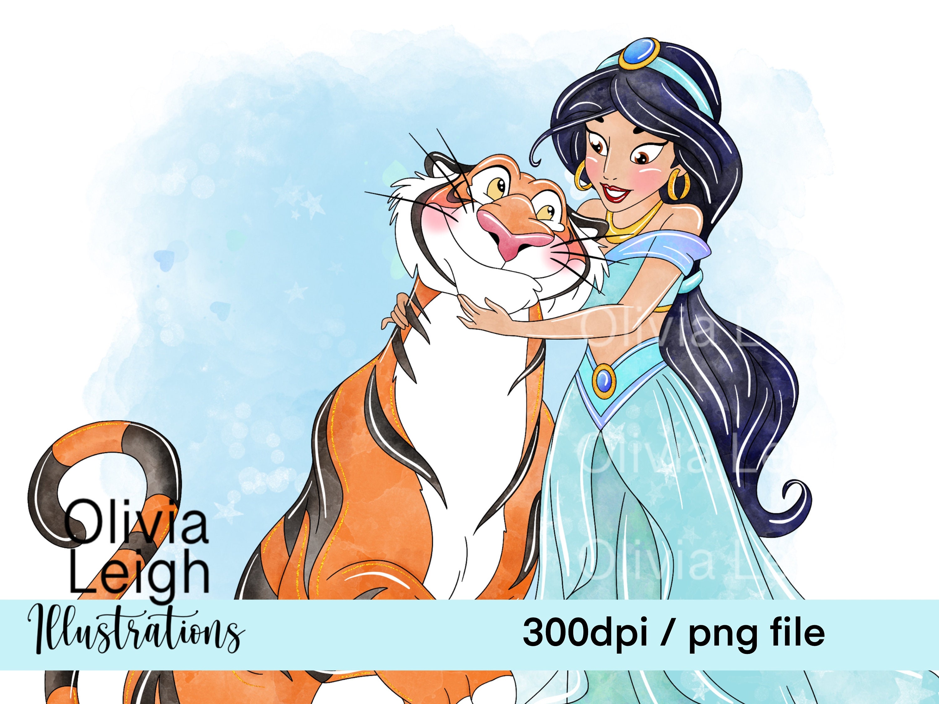 Set of Princess Jasmine and Aladdin the Genie Rajah Castle - Etsy