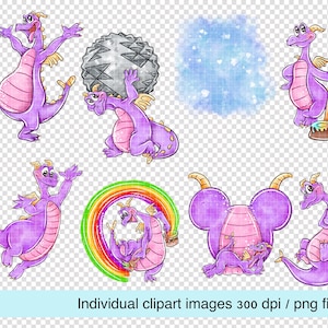 Figment Cute Clipart Set PNG Files DIGITAL DOWNLOAD Printable - Etsy