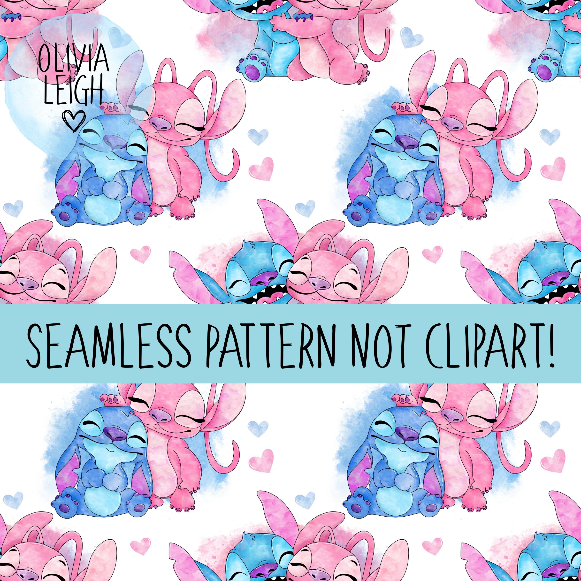 Lilo and Stitch Cute Seamless Pattern. Digital Paper. DIGITAL - Etsy ...