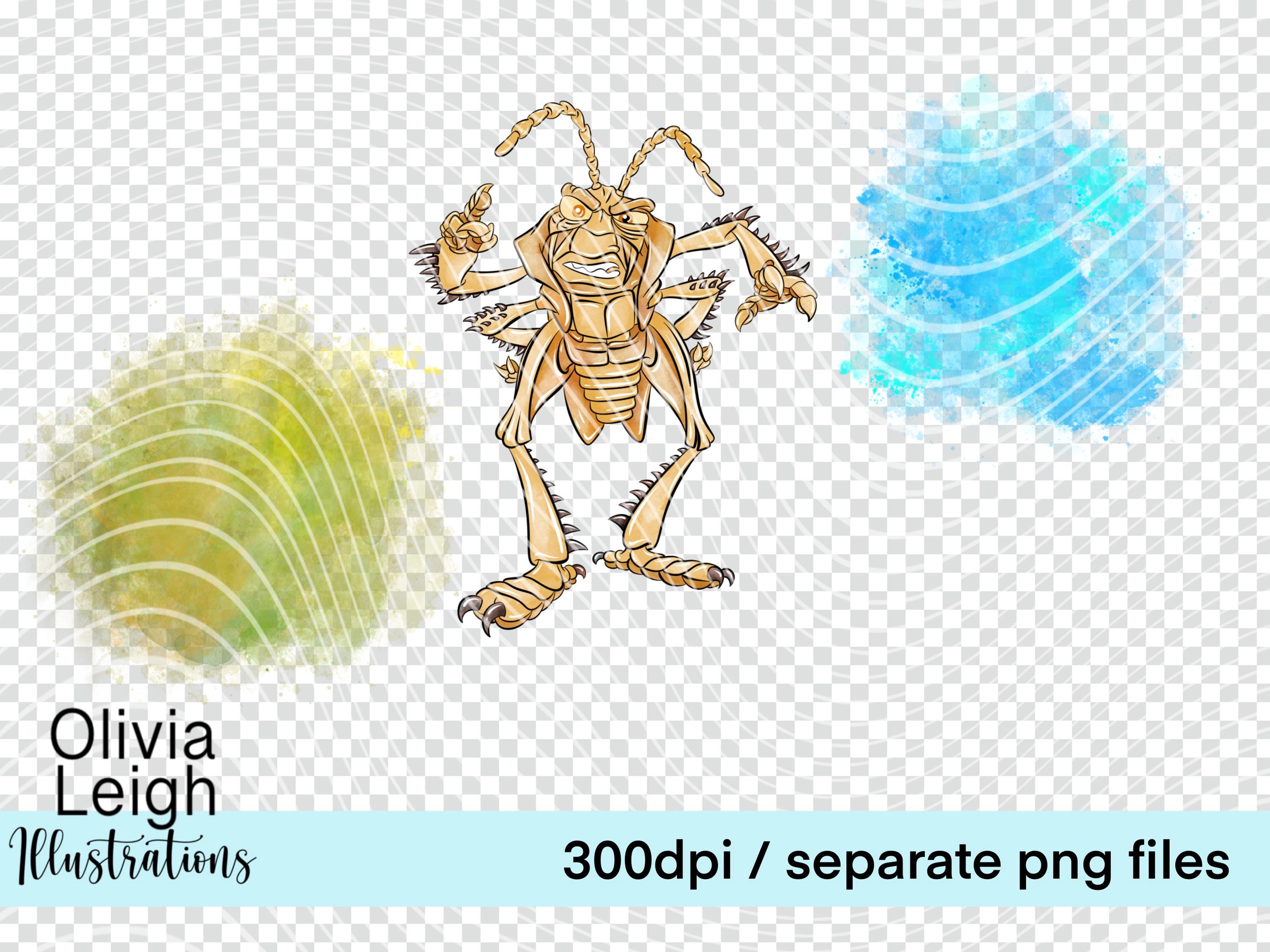 Bugs Life Clipart Set PNG Files Hand Drawn DIGITAL DOWNLOAD - Etsy