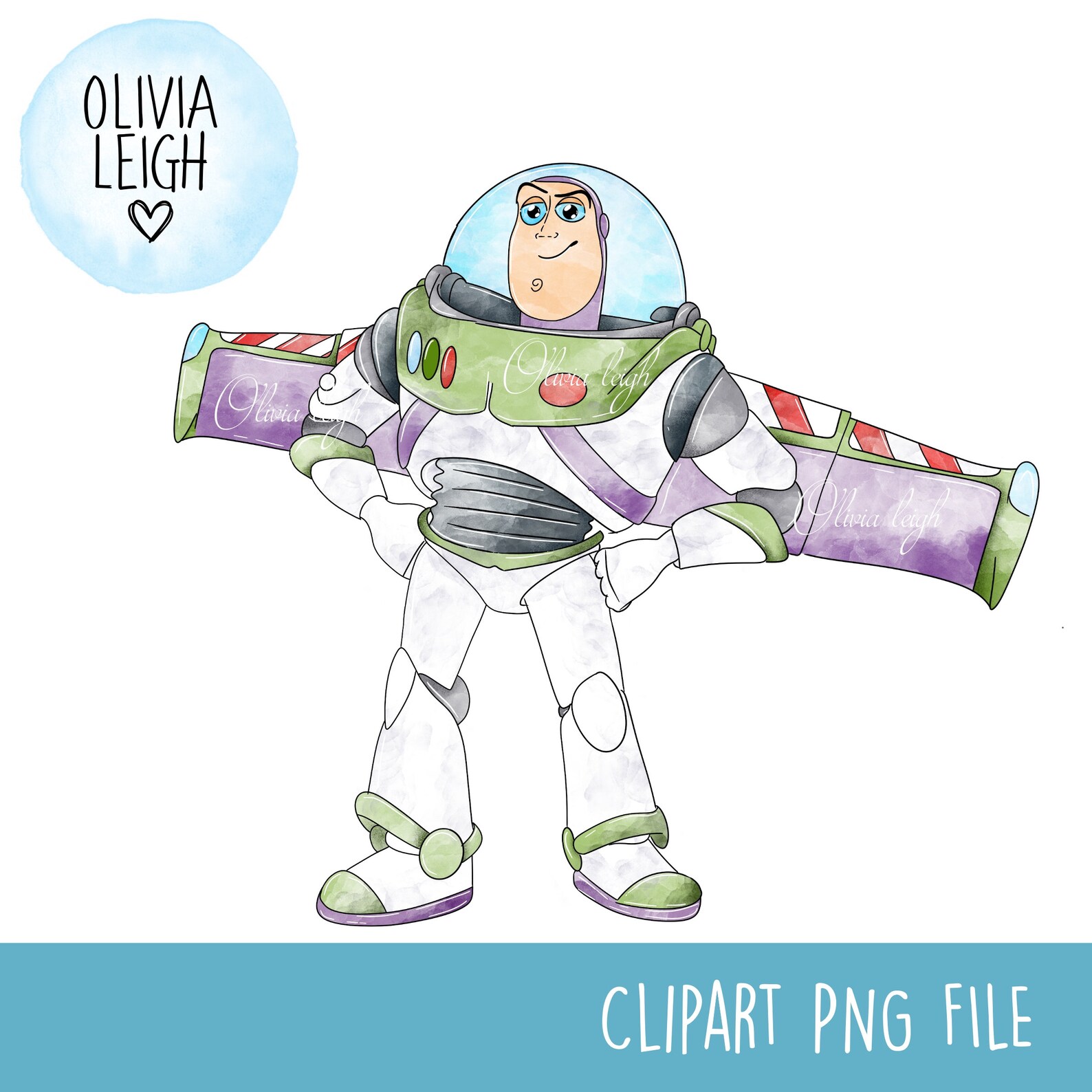 Toy Story Buzz Lightyear Cute Clipart PNG Files DIGITAL - Etsy