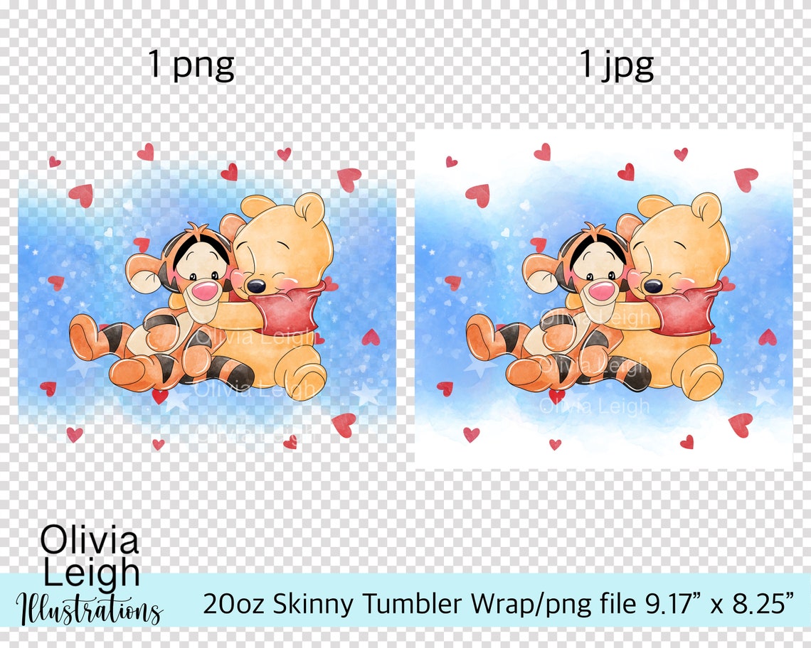 Baby Winnie the Pooh and Tigger Sublimation Design Wrap PNG - Etsy ...