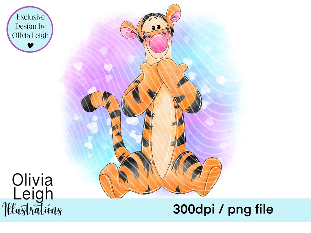 Winnie the Pooh, Tigger Springtime Cute Clipart PNG Files DIGITAL ...