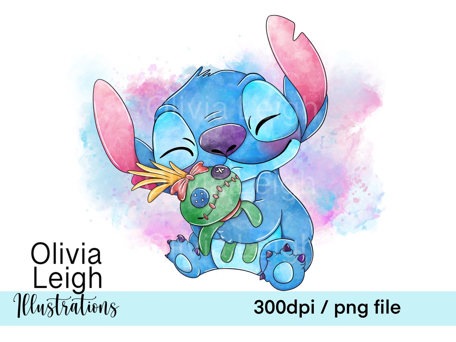 Stitch Cute Clipart PNG Files DIGITAL DOWNLOAD Commercial Use - Etsy ...