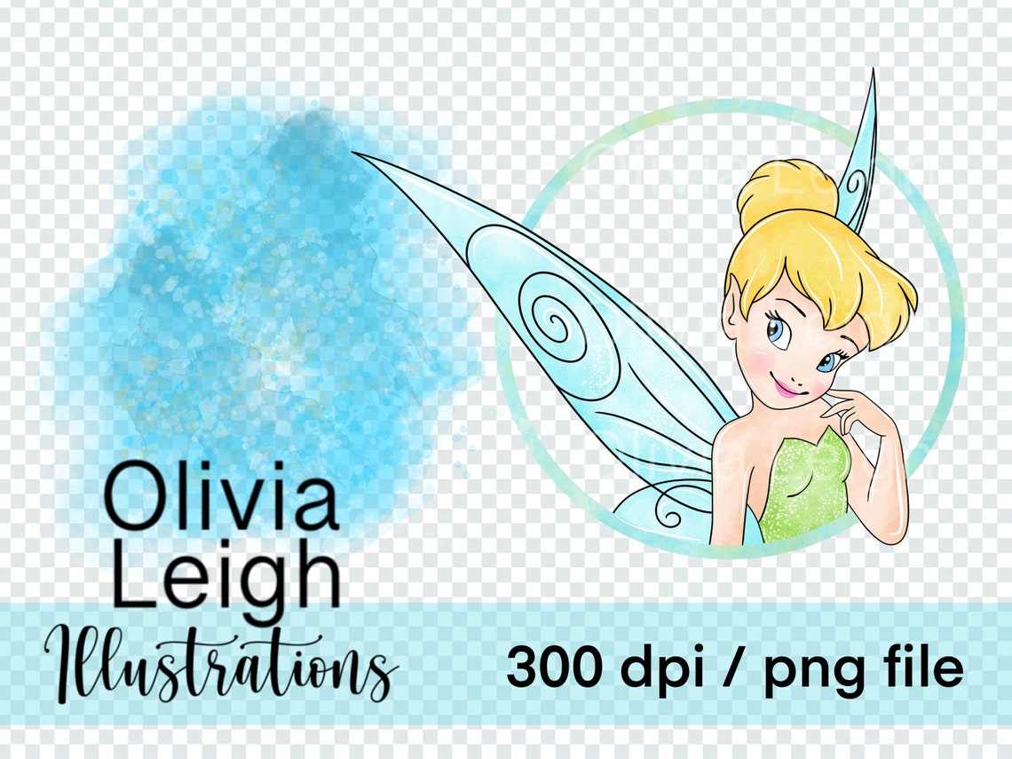 Tinkerbell Cute Clipart PNG Files DIGITAL DOWNLOAD Commercial - Etsy