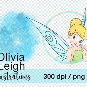 Tinkerbell Cute Clipart PNG Files DIGITAL DOWNLOAD Printable - Etsy