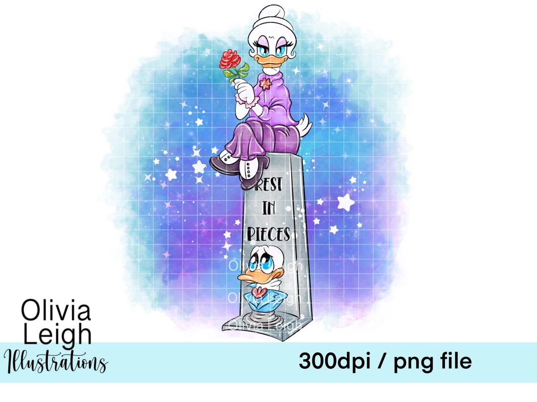 Daisy Duck Halloween Haunted Mansion Clipart Sublimation PNG Files ...