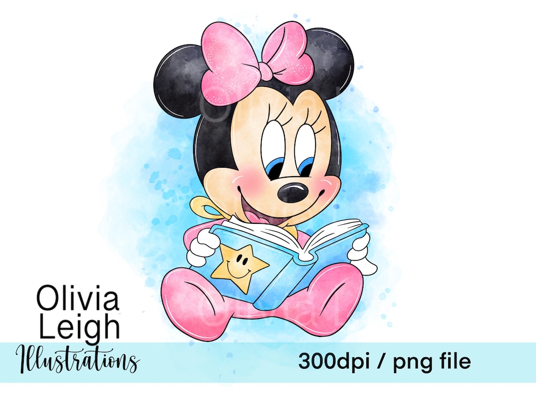 Cute Baby Minnie Mouse Clipart PNG Files DIGITAL DOWNLOAD Printable - Etsy