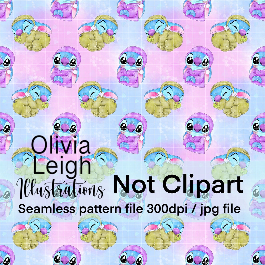Cute Stitch Seamless Repeat Pattern. Digital Paper. DIGITAL DOWNLOAD ...