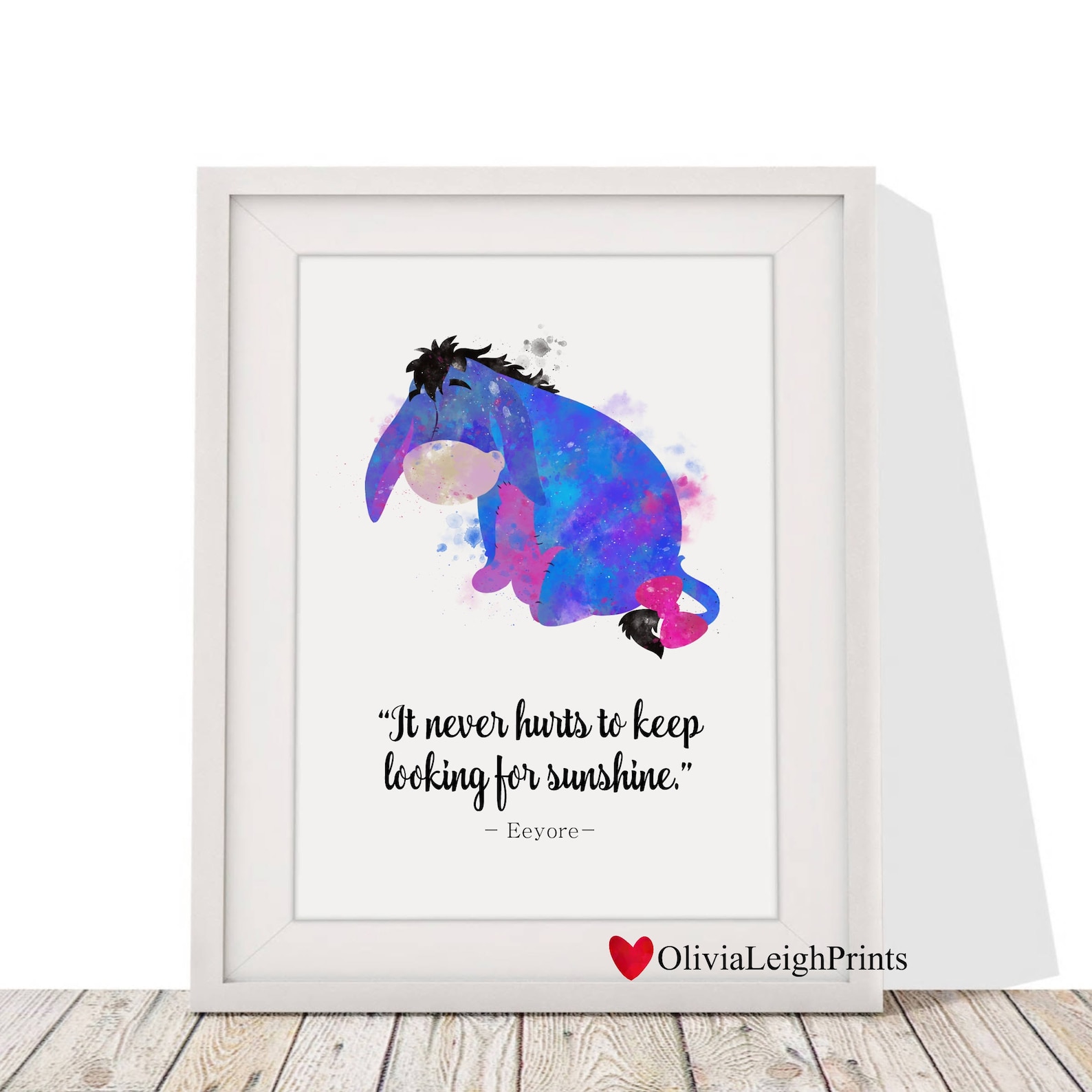 Winnie the Pooh Eeyore Word Art Quote Print-wall Art-gift-nursery ...