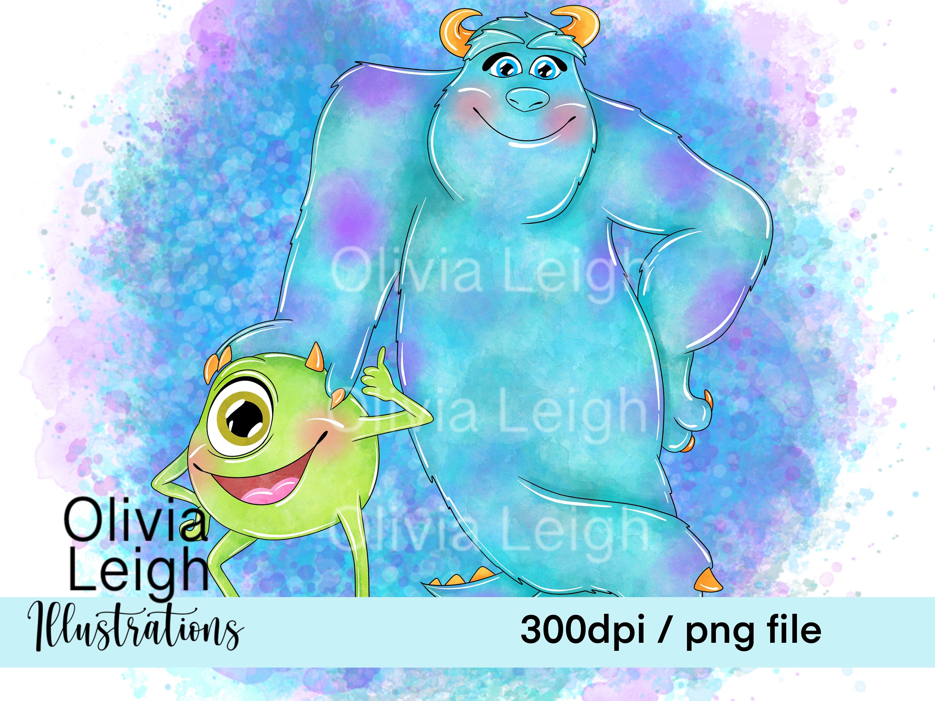 Set of Monsters Inc Clipart PNG Files DIGITAL DOWNLOAD - Etsy Canada