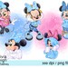 Set of Minnie Mouse Star Print Cute Clipart PNG Files DIGITAL DOWNLOAD ...