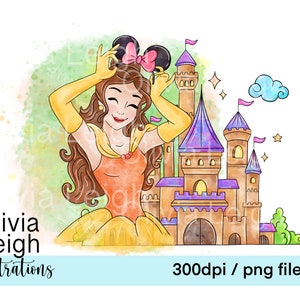Set of Cute Princess Clipart PNG Files DIGITAL DOWNLOAD - Etsy