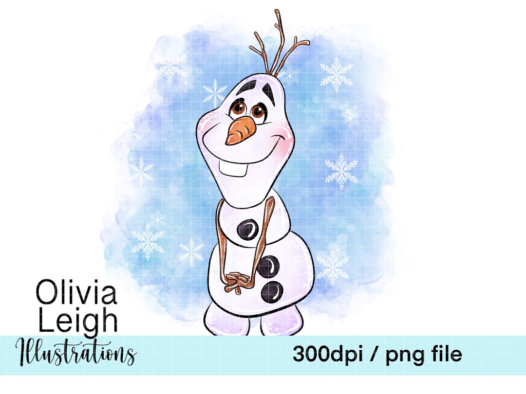 Cute Olaf Snowman Christmas Clipart Sublimation PNG Files DIGITAL ...