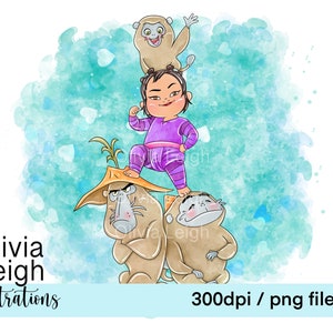 Princess Raya Cute Clipart Set PNG Files DIGITAL DOWNLOAD Printable - Etsy