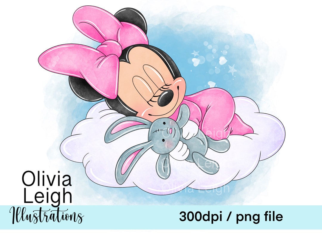 Cute Baby Minnie Mouse Clipart PNG Files DIGITAL DOWNLOAD Sublimation ...