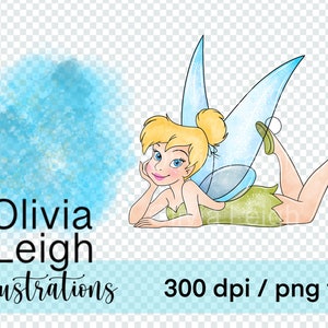 Tinkerbell Cute Clipart PNG Files DIGITAL DOWNLOAD Commercial Use ...