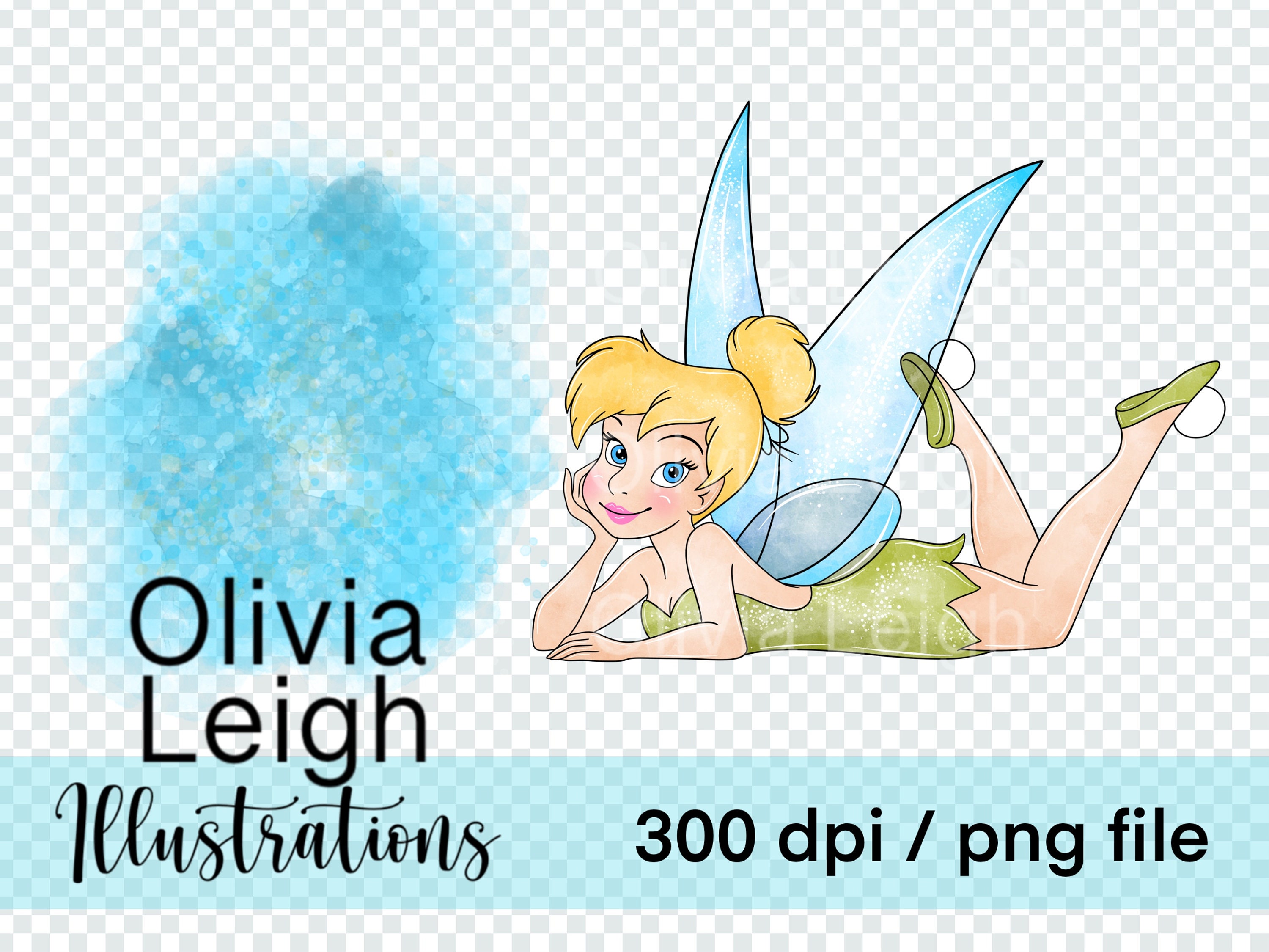 Tinkerbell Cute Clipart PNG Files DIGITAL DOWNLOAD Commercial - Etsy UK