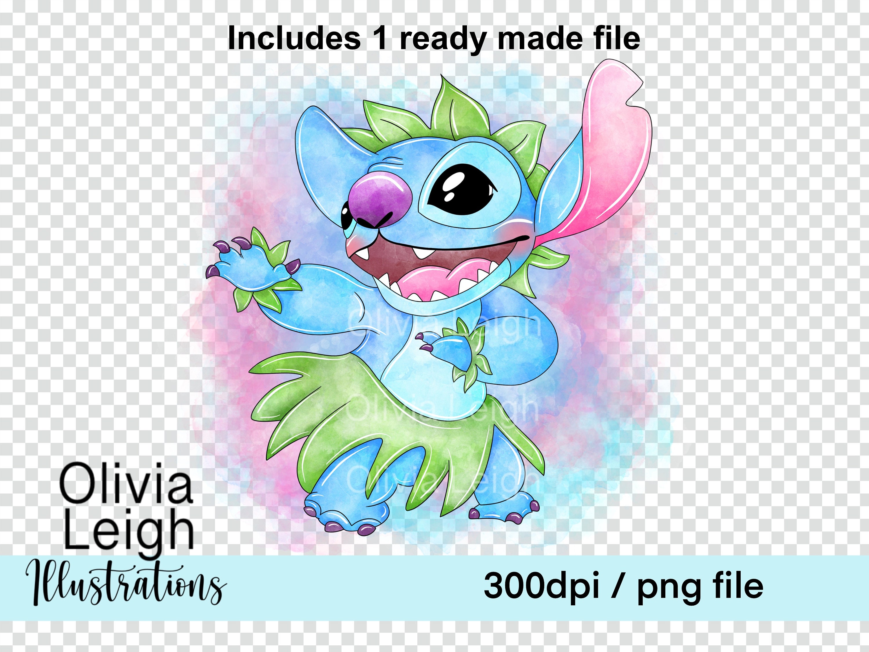 Stitch Cute Clipart PNG Files DIGITAL DOWNLOAD Printable - Etsy Ireland