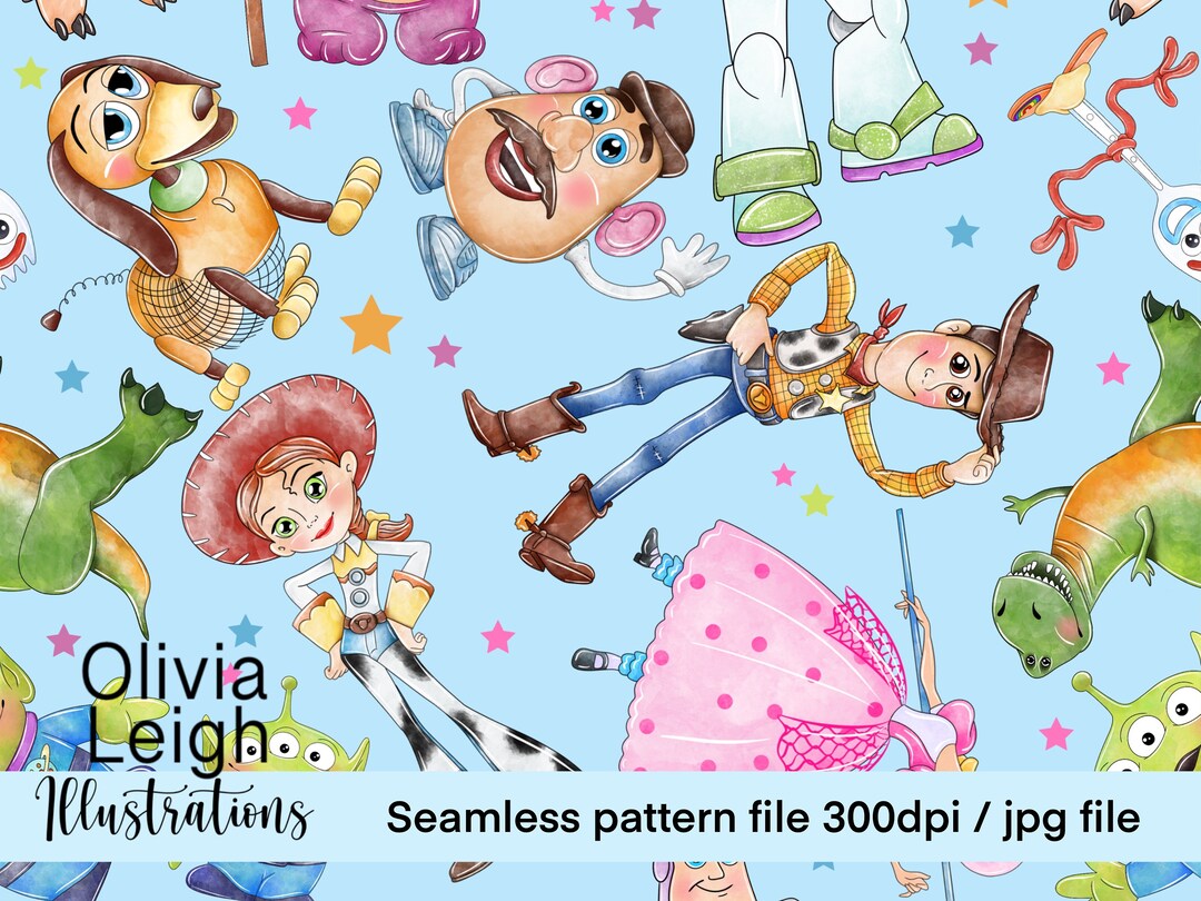 Toy Story Seamless Repeat Pattern. Digital Paper. DIGITAL - Etsy