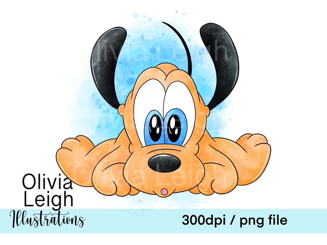 Cute Baby Pluto Clipart PNG Files DIGITAL DOWNLOAD Printable - Etsy