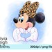 Minnie Cute Leopard Print Clipart PNG Files DIGITAL DOWNLOAD Childrens ...