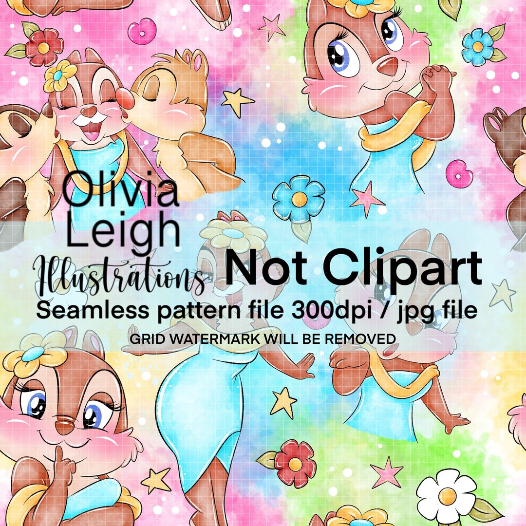Cute Colourful Clarice Seamless Repeat Pattern. Digital Paper. Hand ...