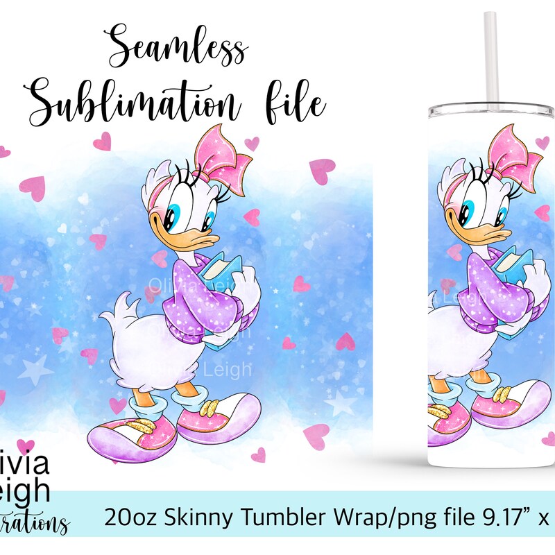 Daisy Duck Tumbler Svg - Etsy