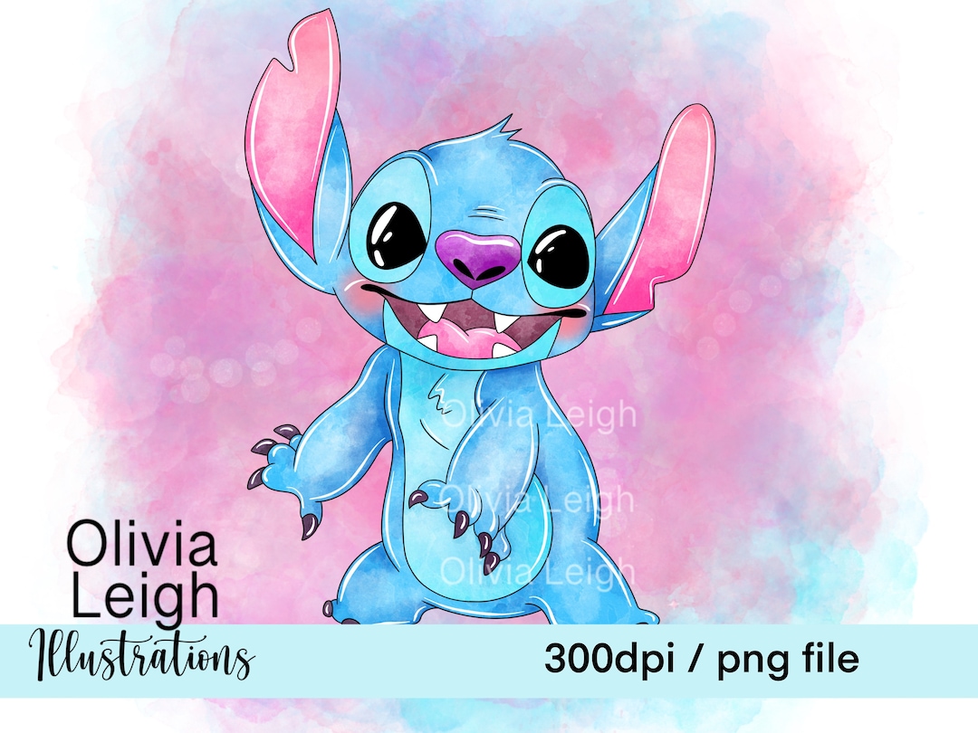 Stitch Cute Clipart PNG Files DIGITAL DOWNLOAD Printable - Etsy