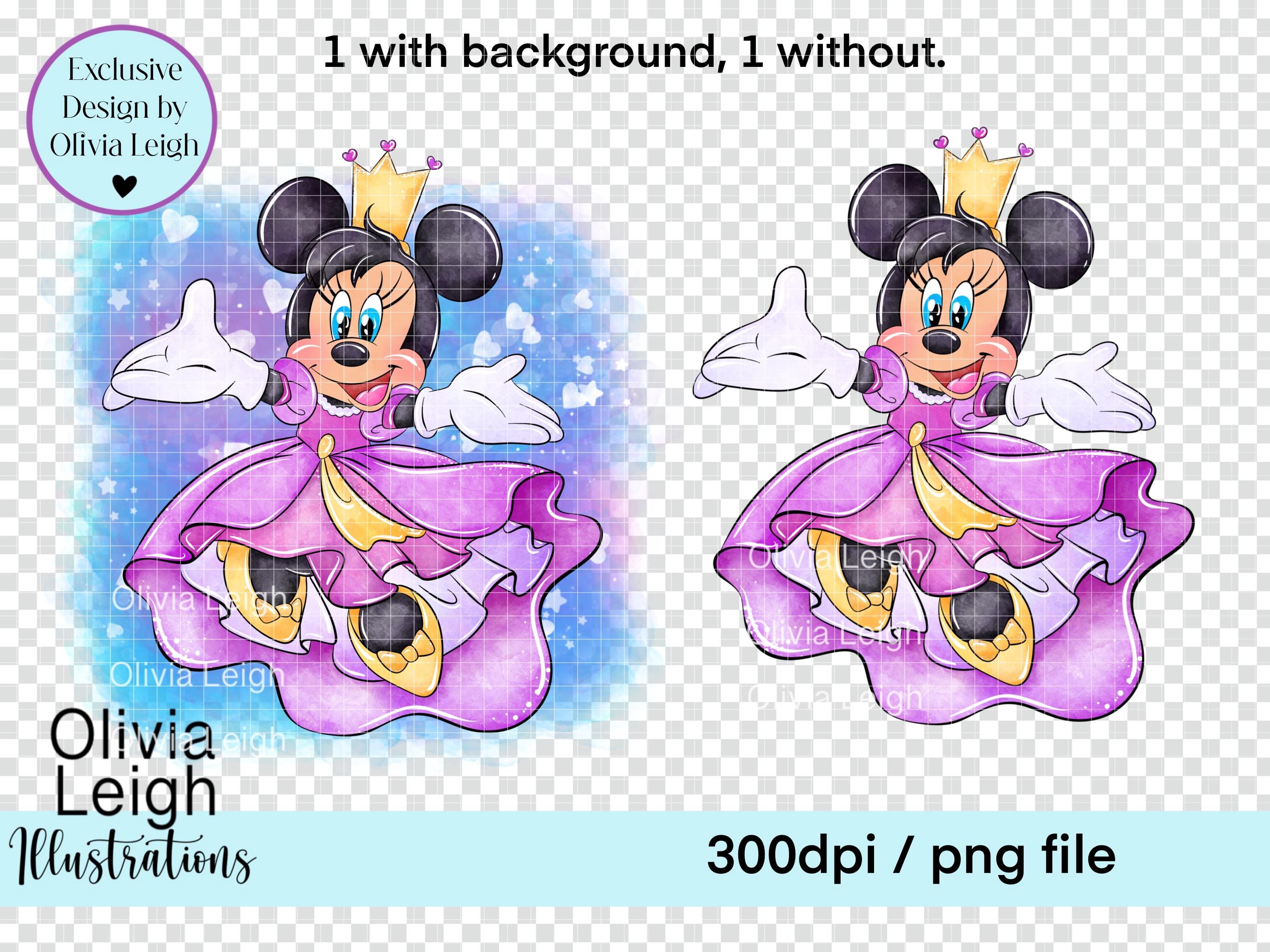 Cute Mickey, Minnie, the Three Musketeers, Princess Clipart Sublimation ...