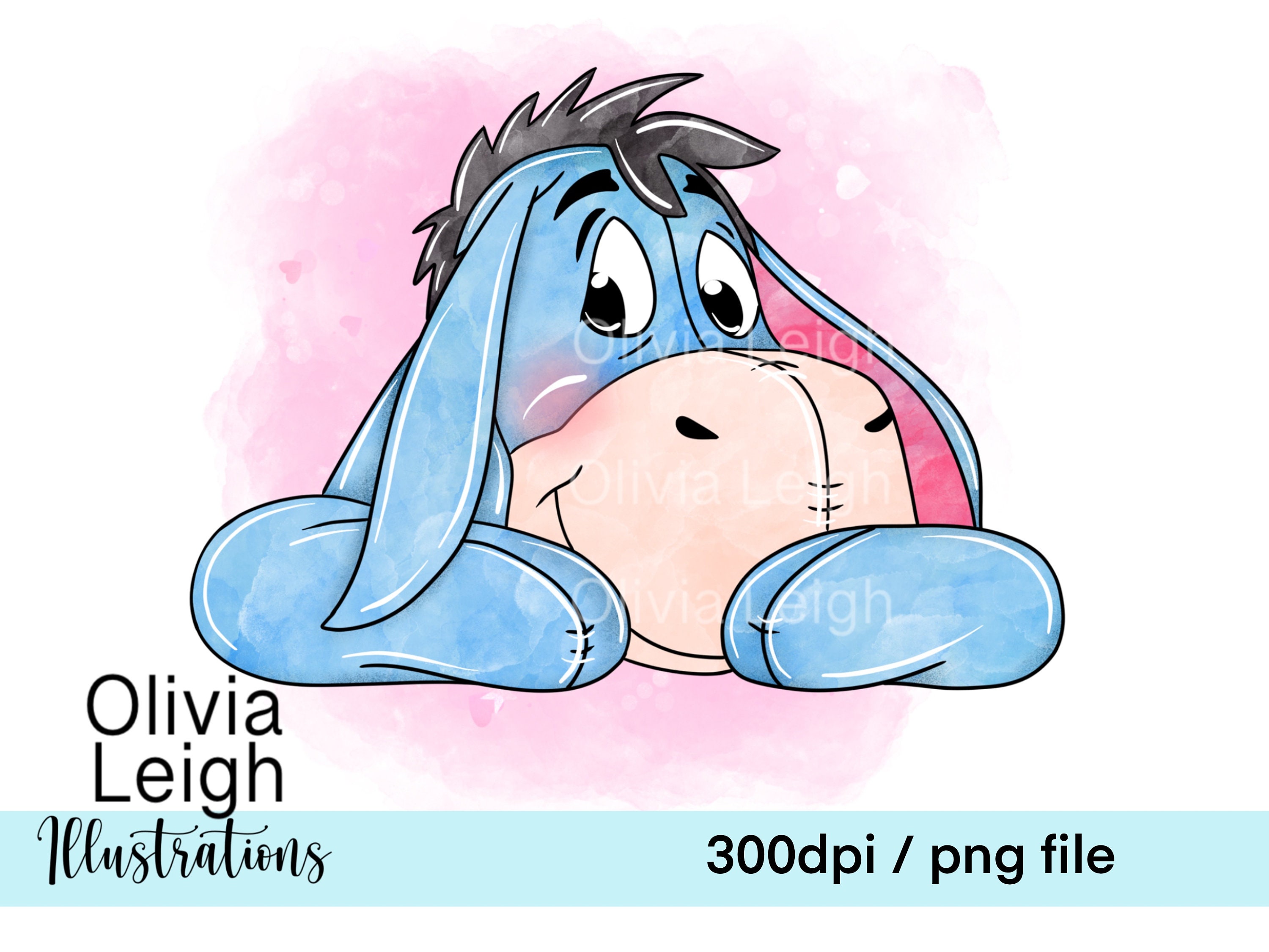Eeyore Christmas Hat Clipart