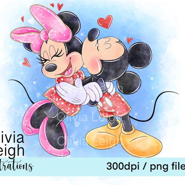 Mickey and Mini Clipart - Etsy