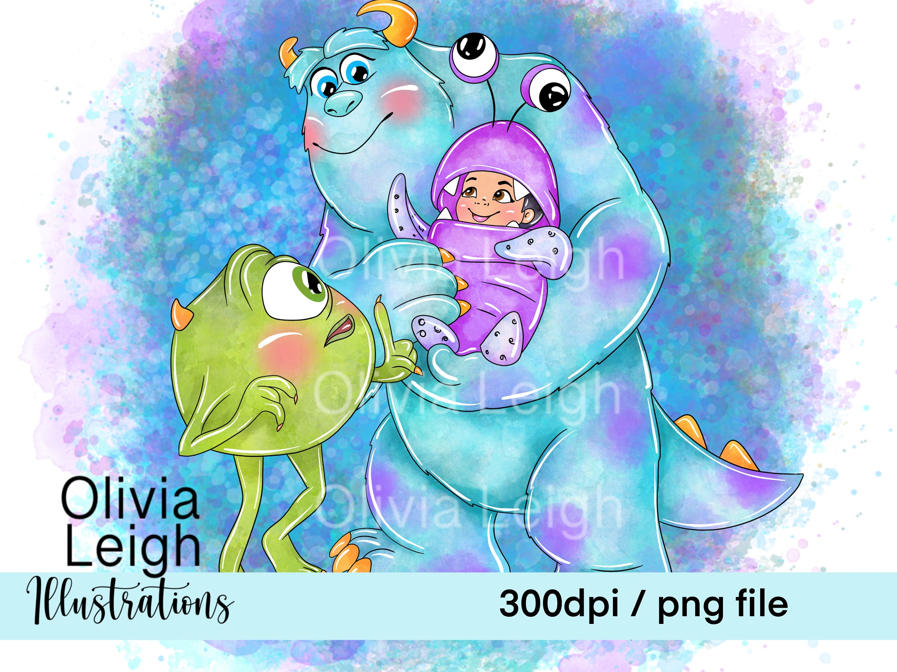 Set of Monsters Inc Clipart PNG Files DIGITAL DOWNLOAD - Etsy Canada