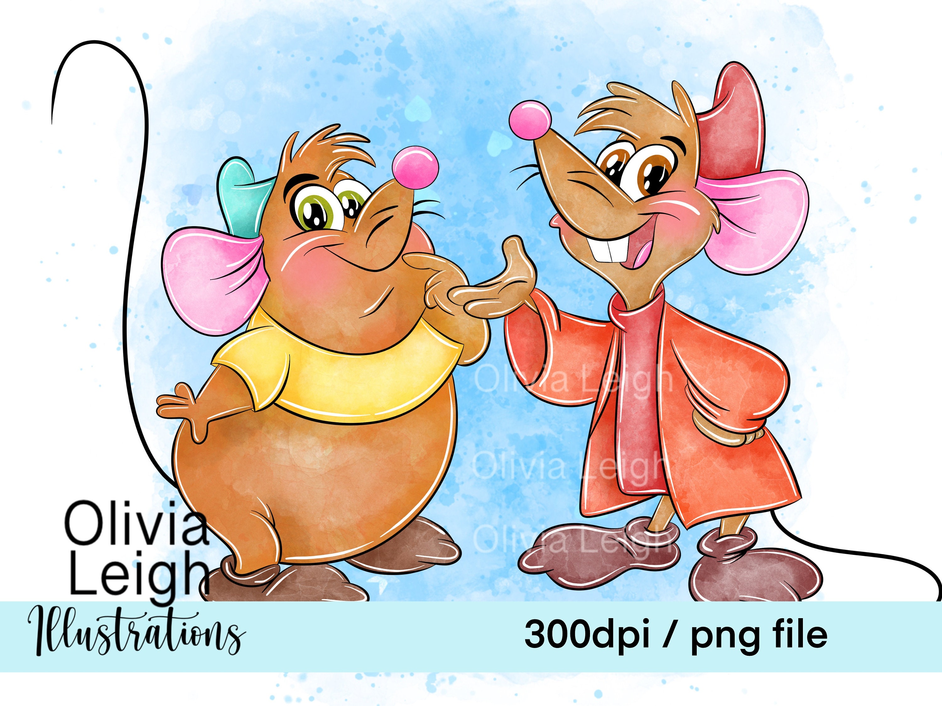 Cinderella Mice Clipart