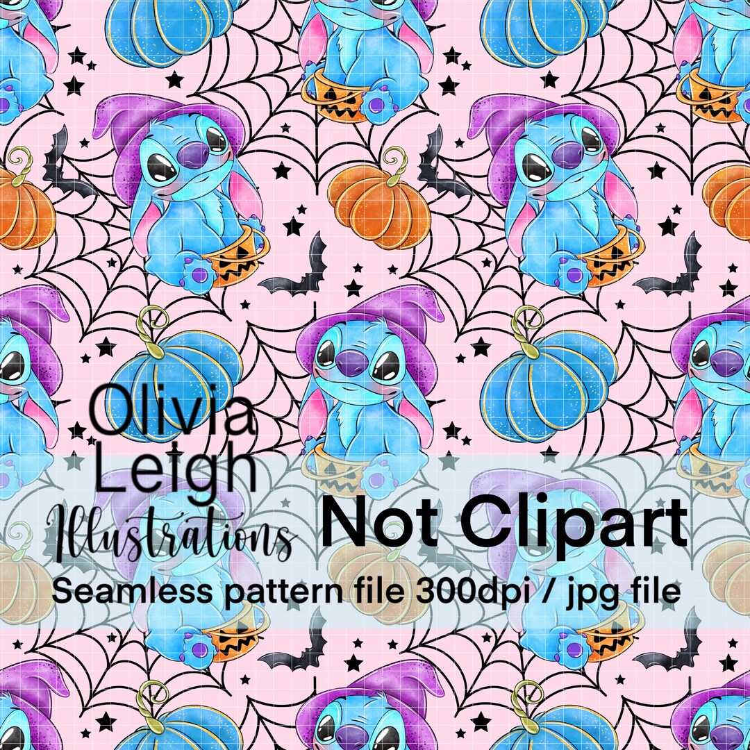 Halloween Stitch Seamless Repeat Pattern. Digital Paper. DIGITAL ...